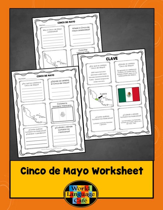 Cinco de Mayo Spanish Activities - World Language Cafe